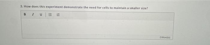 Solved Exercise 2 Exploring Cell Size In this exercise, you | Chegg.com