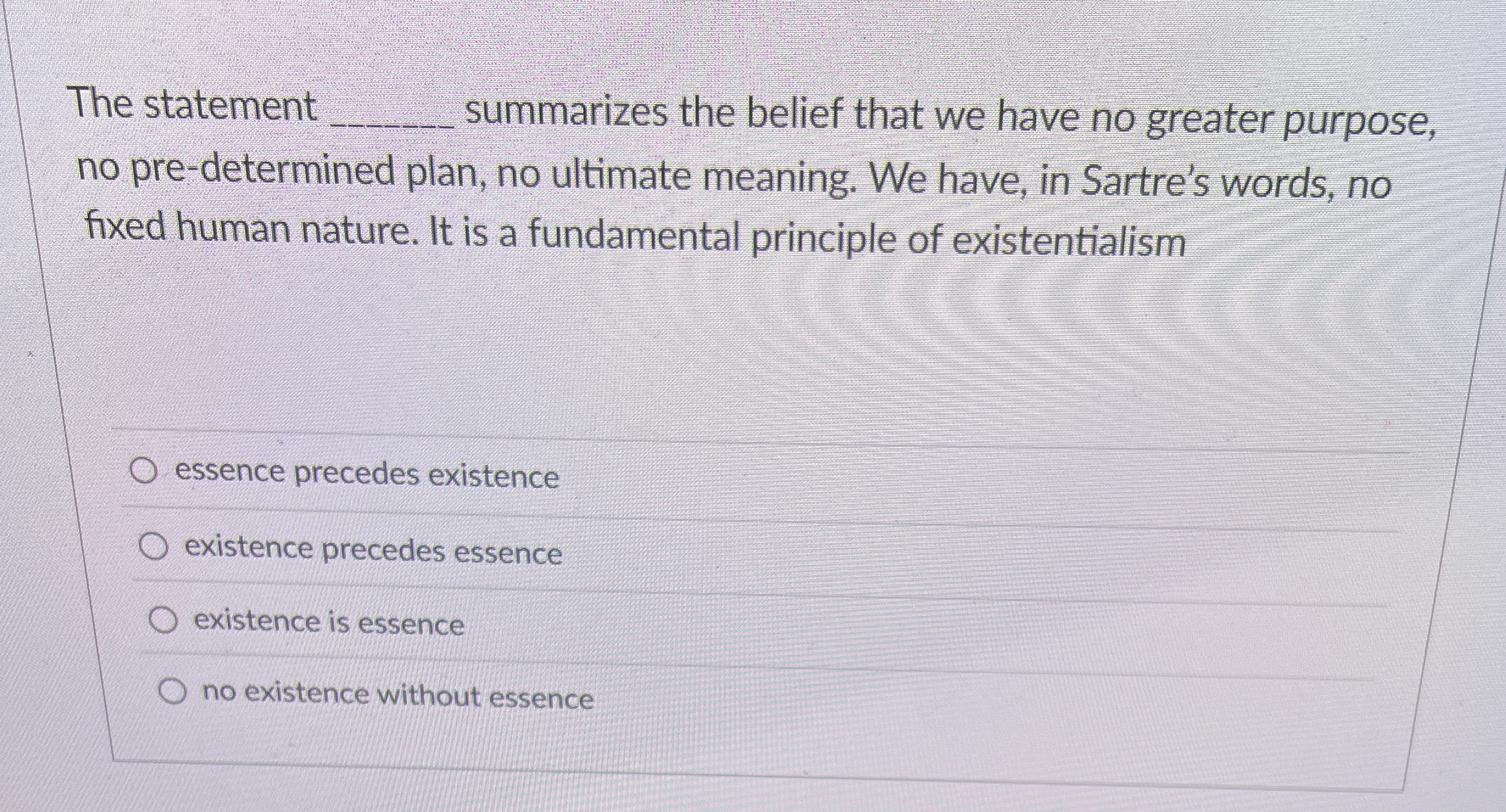 Solved The statement q, ﻿summarizes the belief that we have | Chegg.com