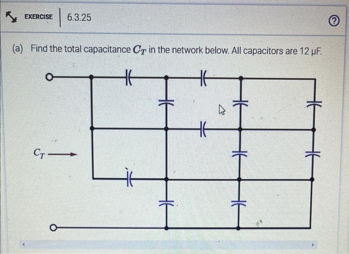 Solved (a) Find the total capacitance CT in the network | Chegg.com