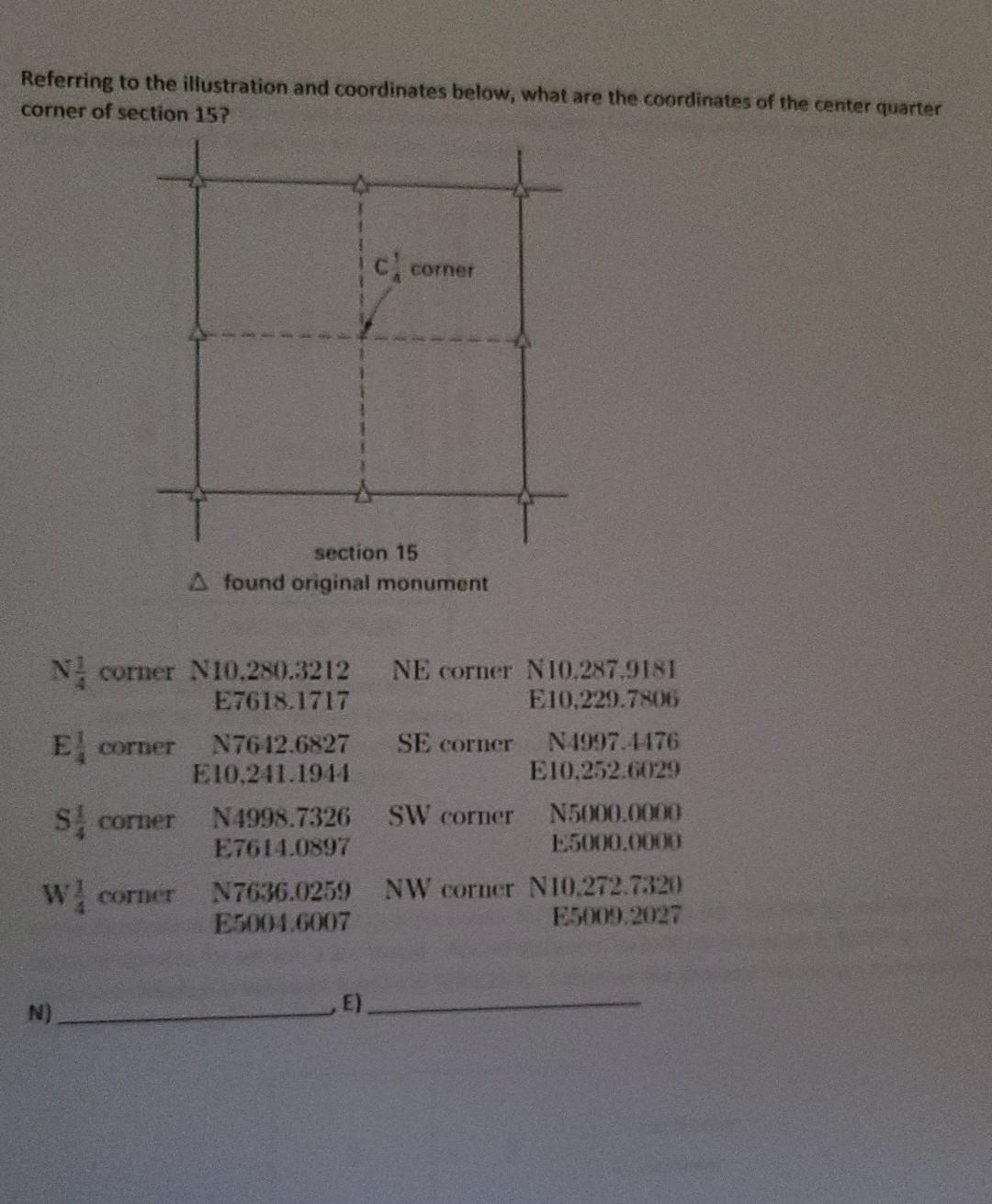 Solved Referring to the illustration and coordinates below, | Chegg.com