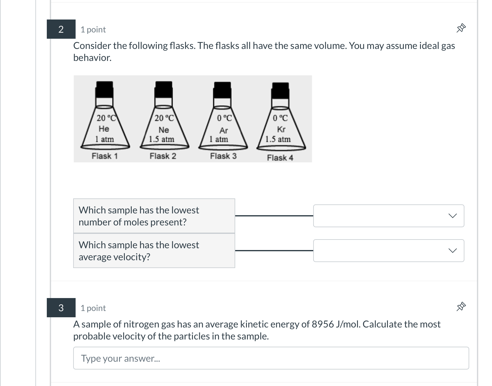 Solved Consider the following flasks. The flasks all have | Chegg.com