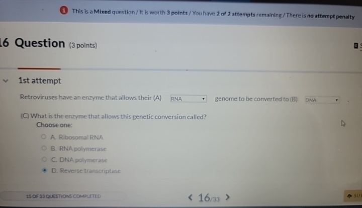 Solved (1) ﻿This is a Mixed question / ﻿It is worth 3 | Chegg.com