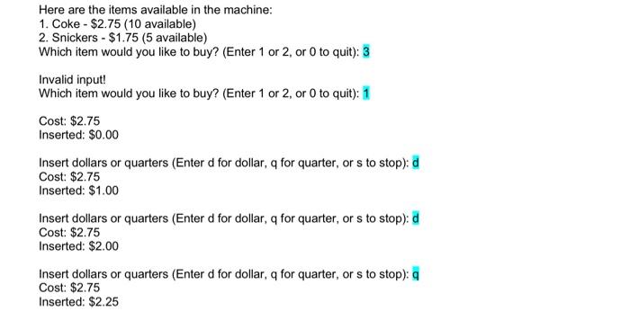 Solved 1. Item definition The program should start by asking | Chegg.com