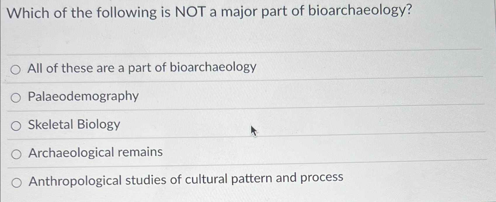 Solved Which of the following is NOT a major part of | Chegg.com