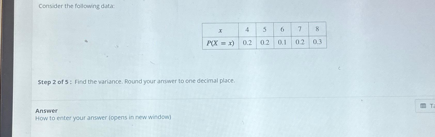 Solved Consider the following | Chegg.com