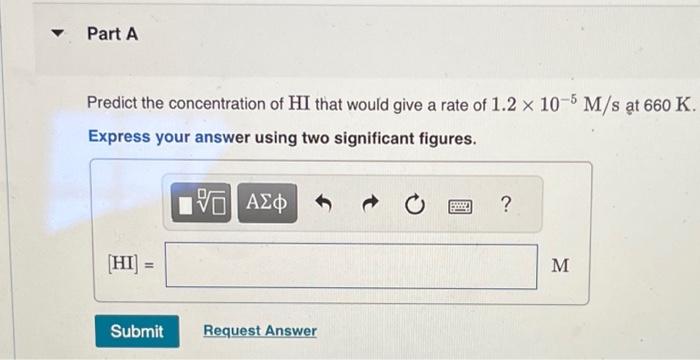 Solved The following experimental data were obtained in a | Chegg.com