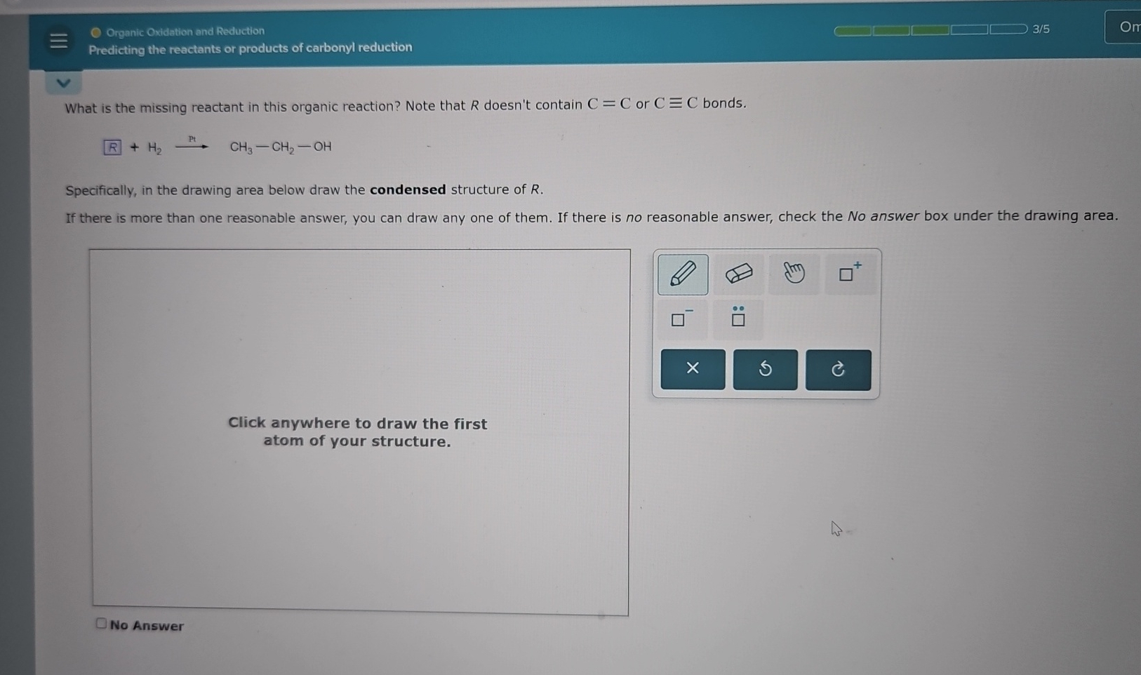 Solved What is the missing reactant in this organic | Chegg.com