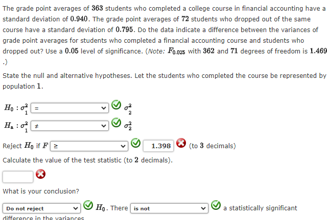 Solved The grade point averages of 363 ﻿students who | Chegg.com