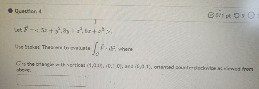 Solved Question 4Let vec(F)= .Use Stokes' | Chegg.com