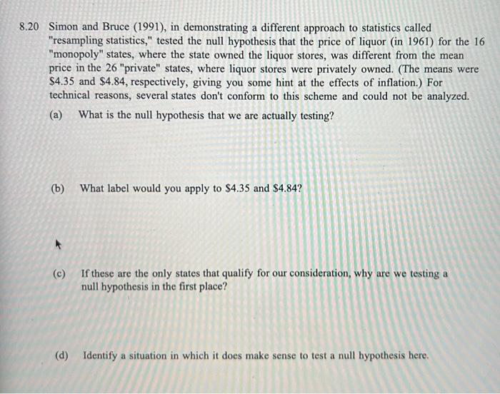 Solved 20 Simon and Bruce (1991), in demonstrating a | Chegg.com