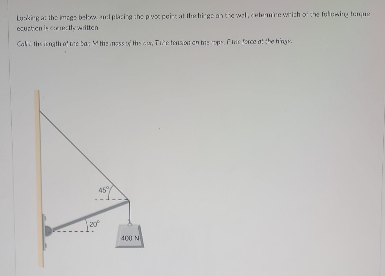 Solved Looking at the image below, and placing the pivot | Chegg.com