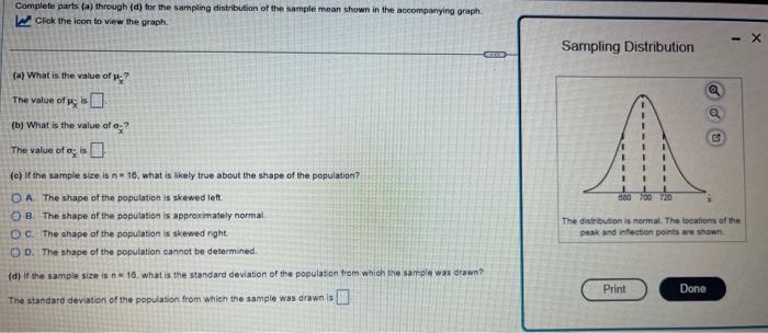 Solved Complete parts (a) through (d) for the sampling | Chegg.com