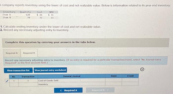 Solved Record any necessary, adjusting entry to | Chegg.com