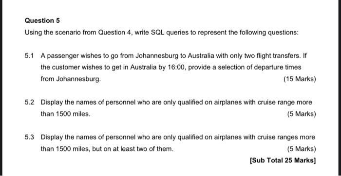 Solved Scenario-Based Question(s) 50 Marks Study the | Chegg.com