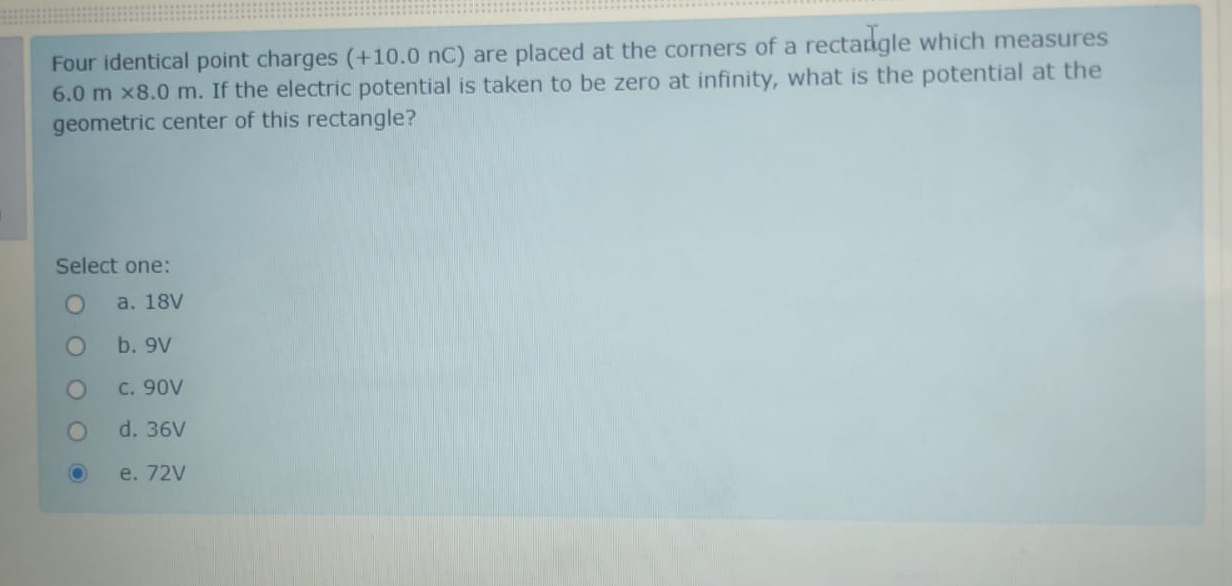 Solved Four identical point charges (+10.0nC) ﻿are placed at | Chegg.com