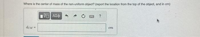 Solved Objects with a unilom mass distribution and a | Chegg.com