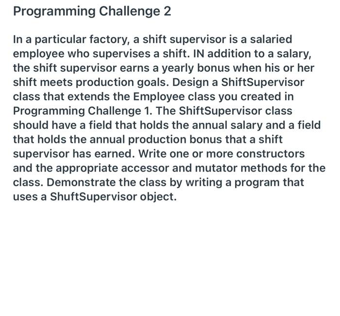 Solved Description Chapter 10, Programming Challenge 1 | Chegg.com