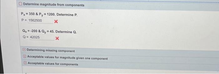 Solved Px=350&Py=1200. Determine P.P=Qx=−200&Qy=45. | Chegg.com