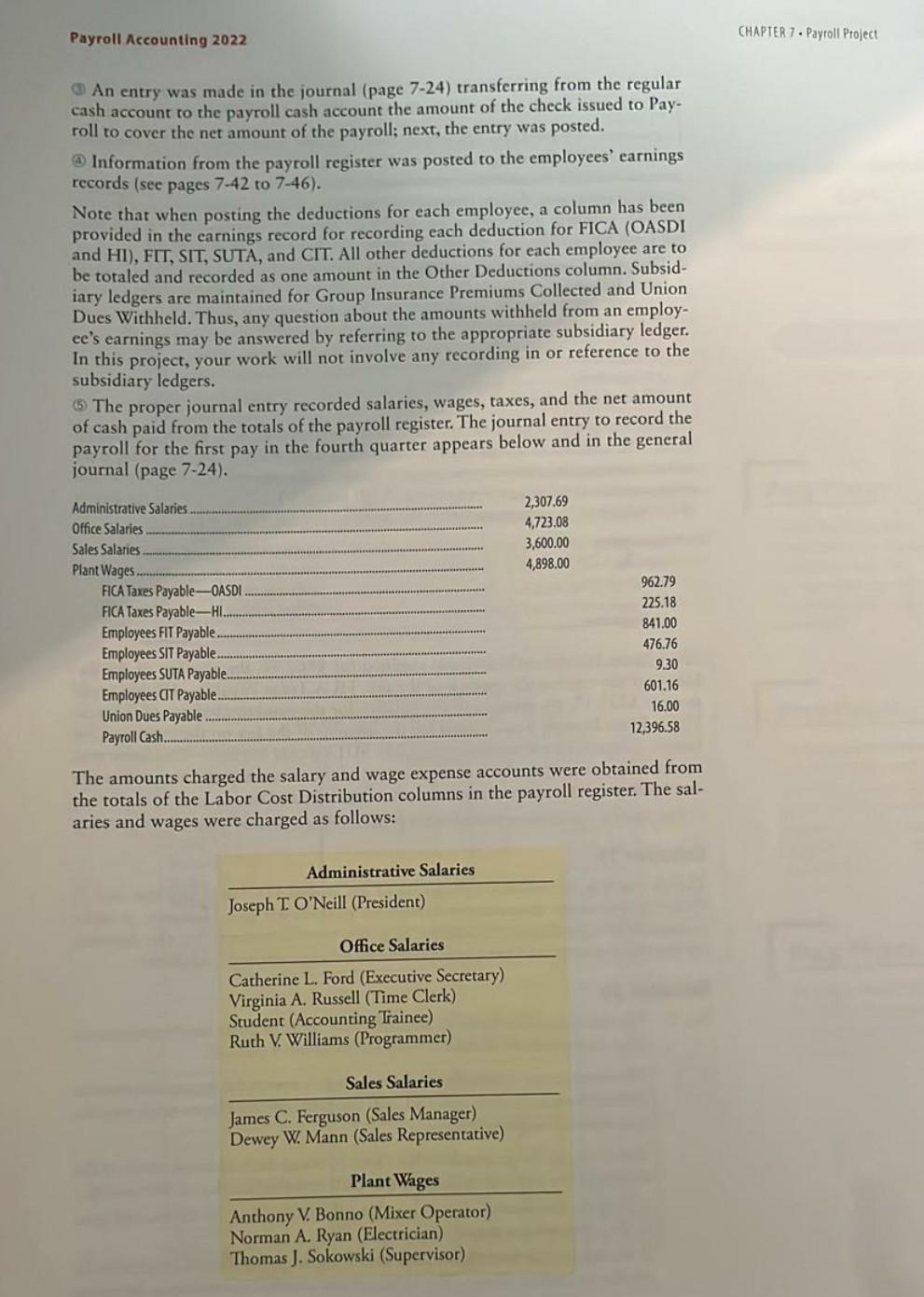 Solved 2. In completing the time record columns of the | Chegg.com