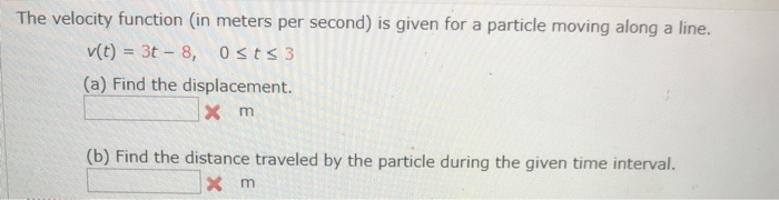 Solved The velocity function (in meters per second) is given | Chegg.com