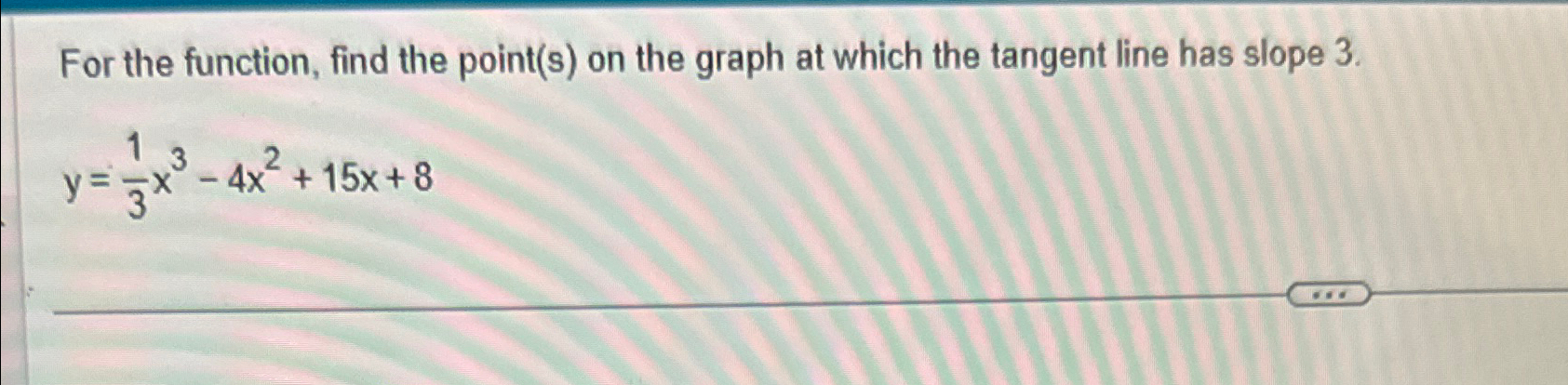 Solved For the function, find the point(s) ﻿on the graph at | Chegg.com