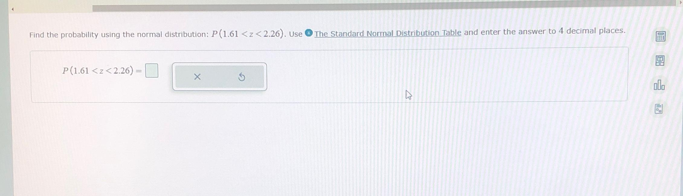 Solved Find the probability using the normal distribution: | Chegg.com