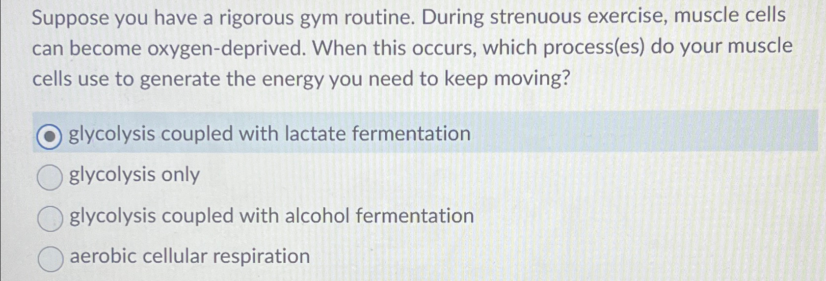 Solved Suppose you have a rigorous gym routine. During | Chegg.com