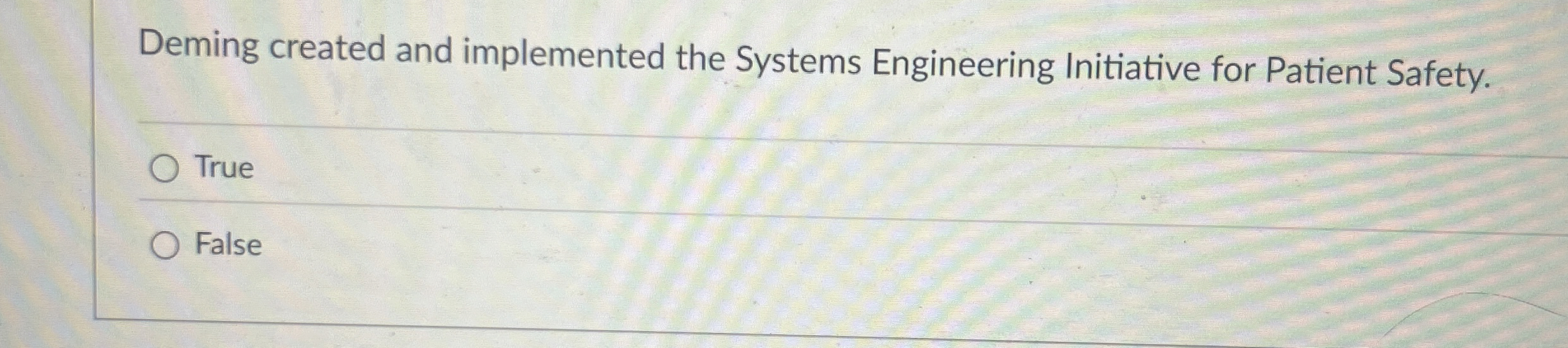 Solved Deming created and implemented the Systems | Chegg.com