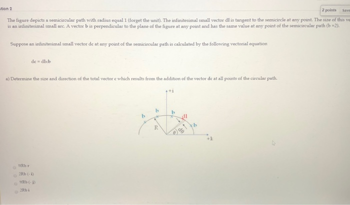 Solved ation 2 Save 2 points The figure depicts a | Chegg.com