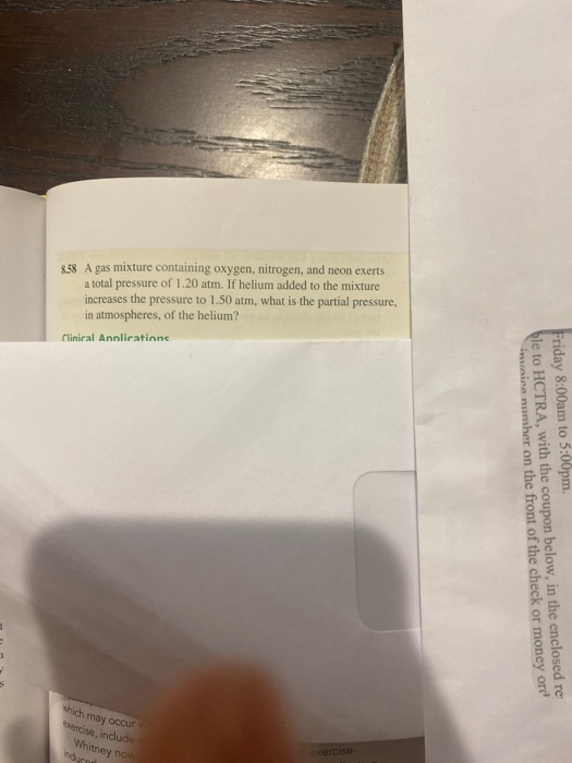 Solved 858 A gas mixture containing oxygen, nitrogen, and | Chegg.com