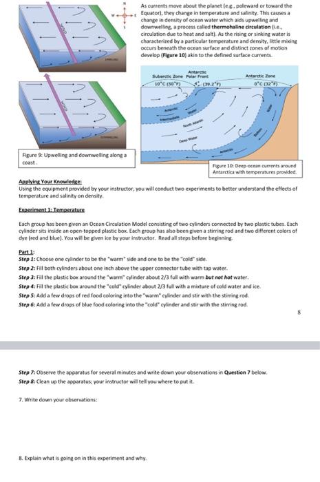 Solved ( 2,22 As currents move about the planet les poleward | Chegg.com