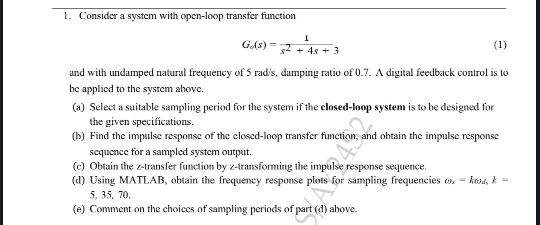 Solved Consider a system with open-loop transfer | Chegg.com