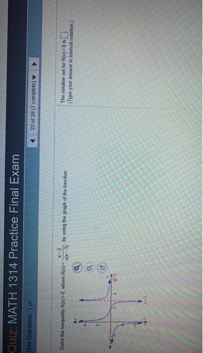 Solved Quiz: MATH 1314 Practice Final Exam This Question: 1 | Chegg.com