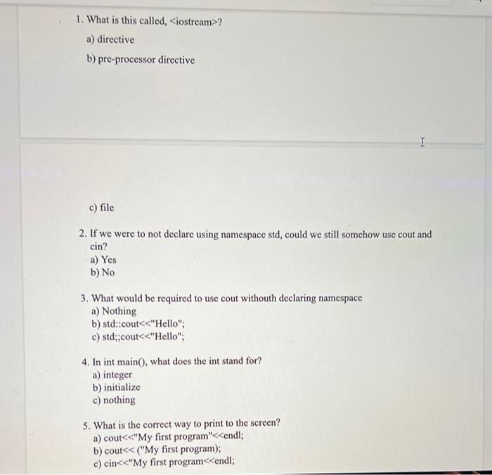 Solved 1. Write a program which input three numbers (int | Chegg.com