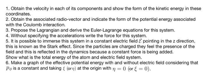 Advanced physics problem. Please solve as many points | Chegg.com