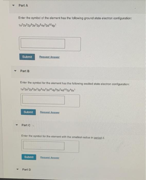 Solved Learisg OoaltEnter the symbol of the element has the | Chegg.com