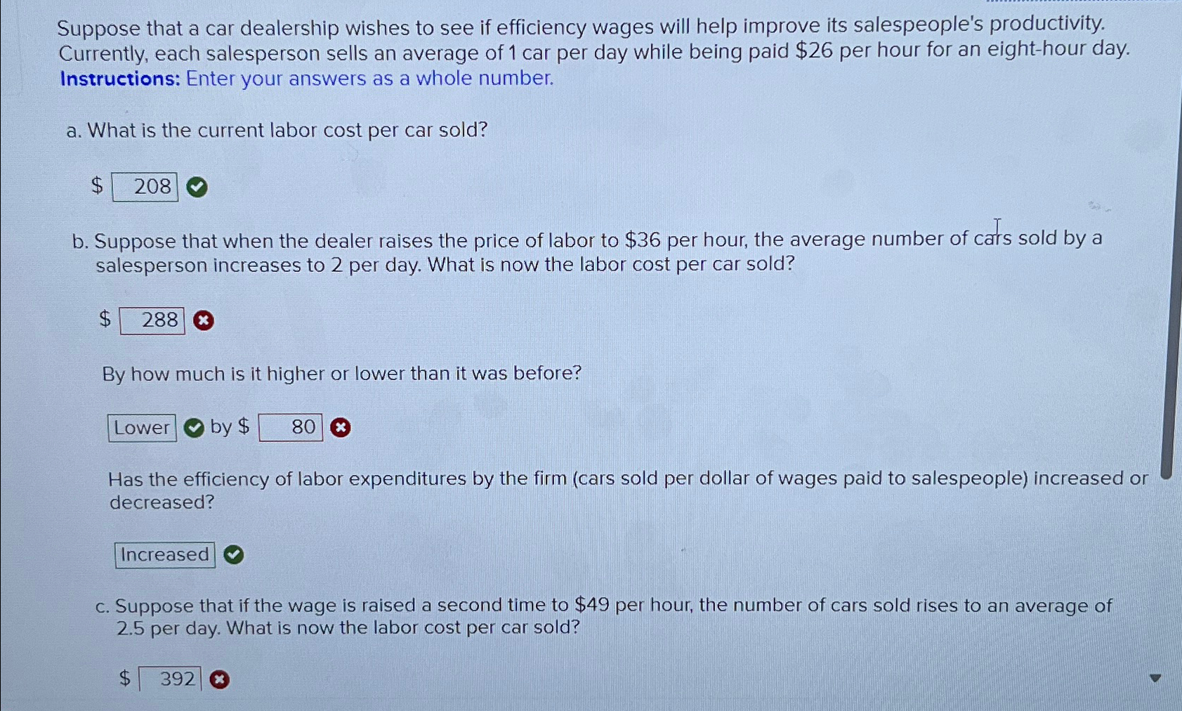 Solved Suppose that a car dealership wishes to see if | Chegg.com