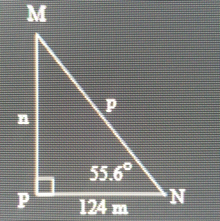 Solved Solve for the right triangle. M= ° p = m n = m | Chegg.com