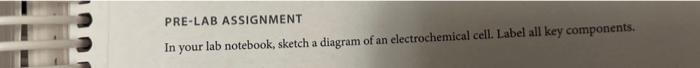 Solved PRE-LAB ASSIGNMENT In your lab notebook, sketch a | Chegg.com