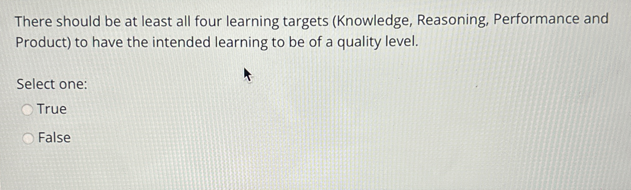 Solved There should be at least all four learning targets | Chegg.com