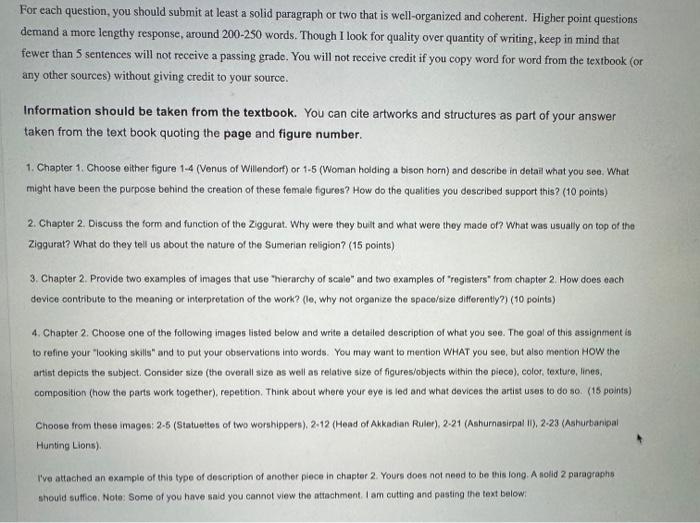 For each question, you should submit at least a solid | Chegg.com