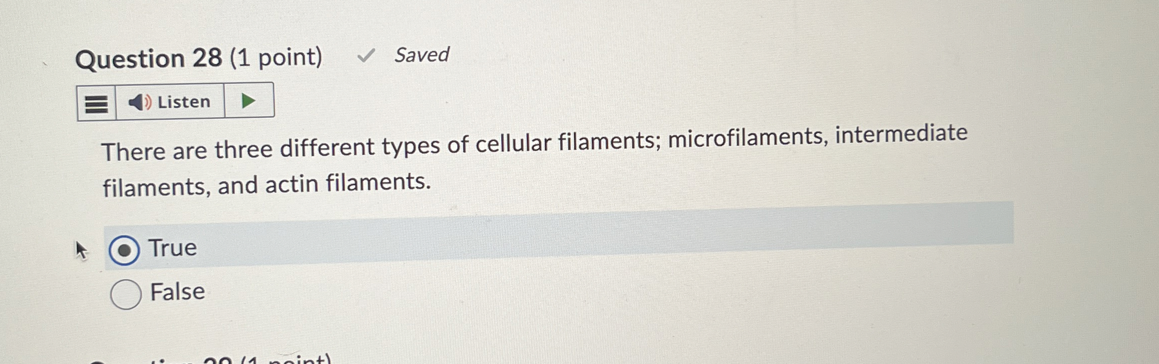 Solved Question 28 (1 ﻿point)There are three different types | Chegg.com