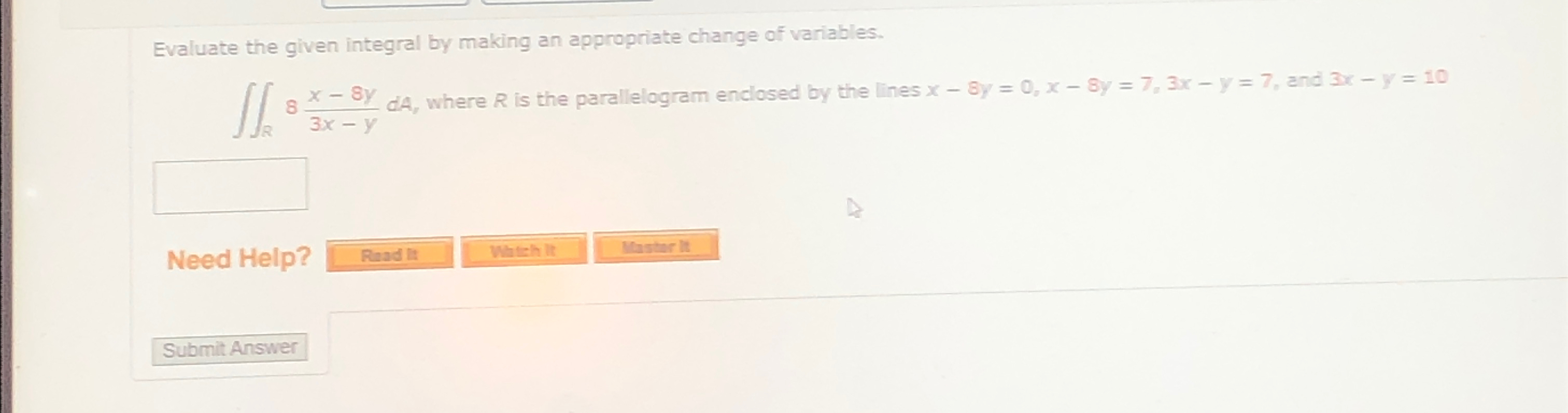 Solved Evaluate the given integral by making an appropriate | Chegg.com