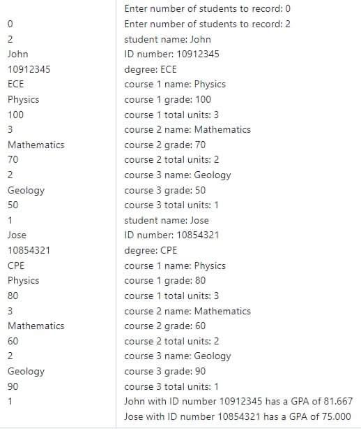 Solved Develop a program that will define and store a | Chegg.com