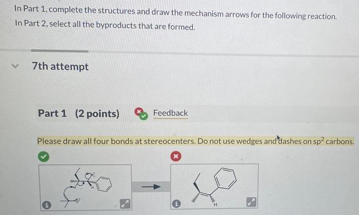 Solved Draw the curved arrow mechanism for the reaction | Chegg.com