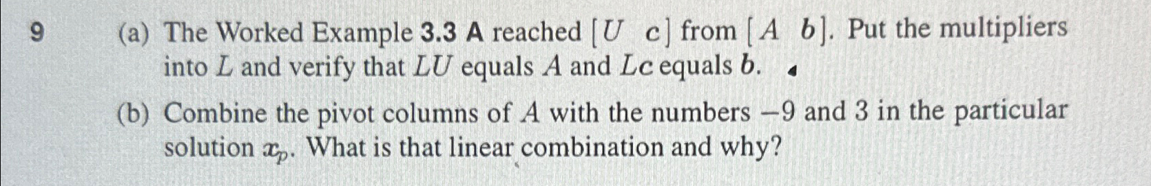 9 (a) ﻿The Worked Example 3.3 ﻿A reached [Uc] ﻿from | Chegg.com