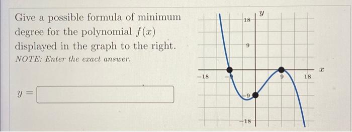 Solved Give A Possible Formula Of Minimum Degree For The