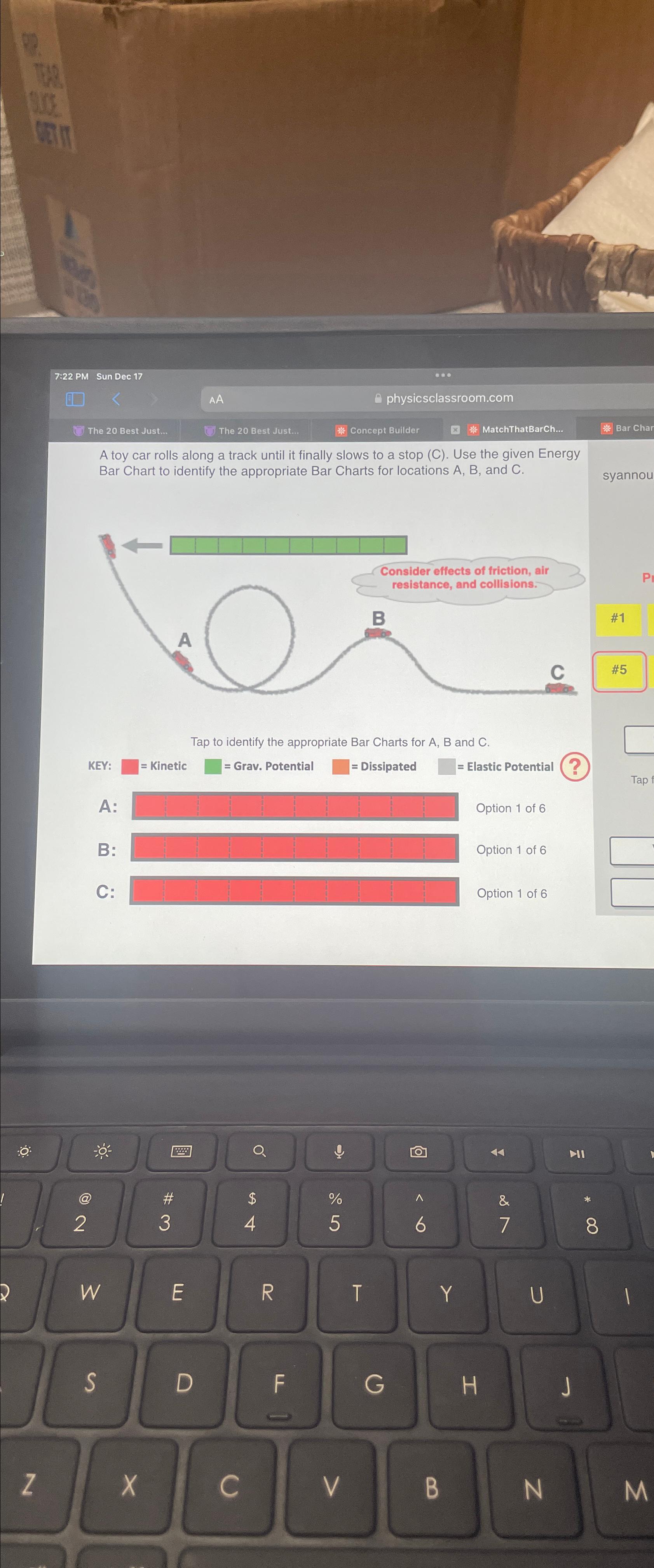 Solved What options should i click for a b and c | Chegg.com