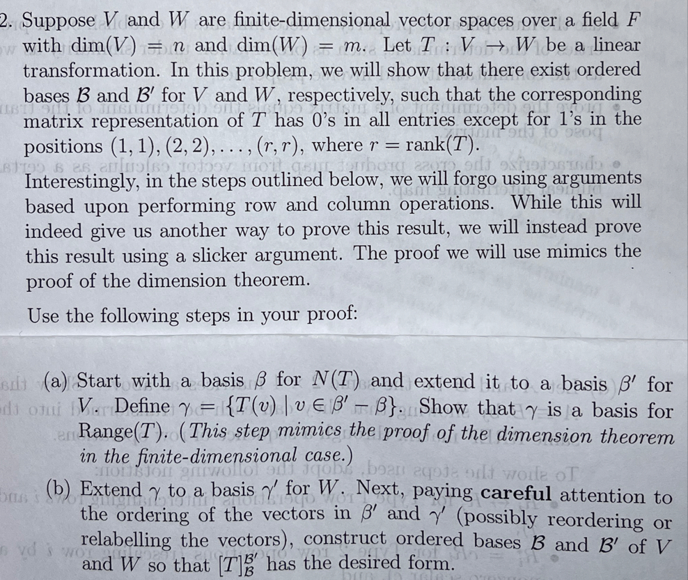 Solved Suppose V ﻿and W ﻿are finite-dimensional vector | Chegg.com