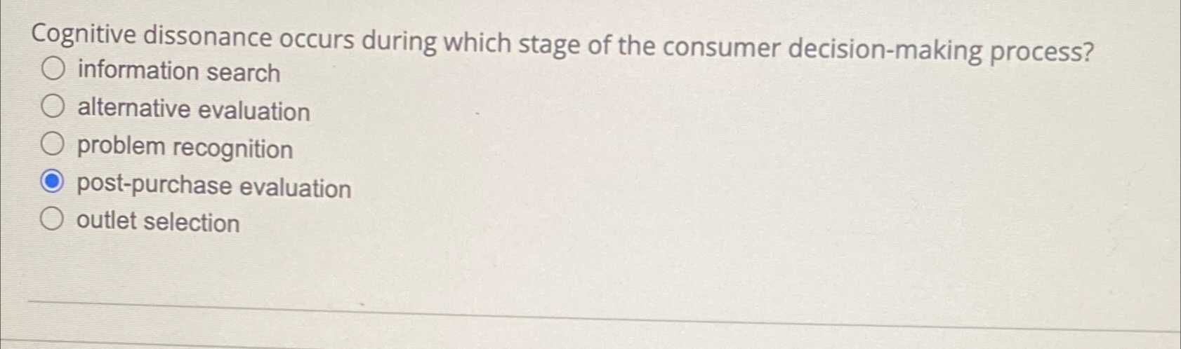 Solved Cognitive dissonance occurs during which stage of the | Chegg.com